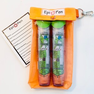 Epipen Clip Pouch Clear Front Holds 2 Injector Pens Diabetes Auviq ...