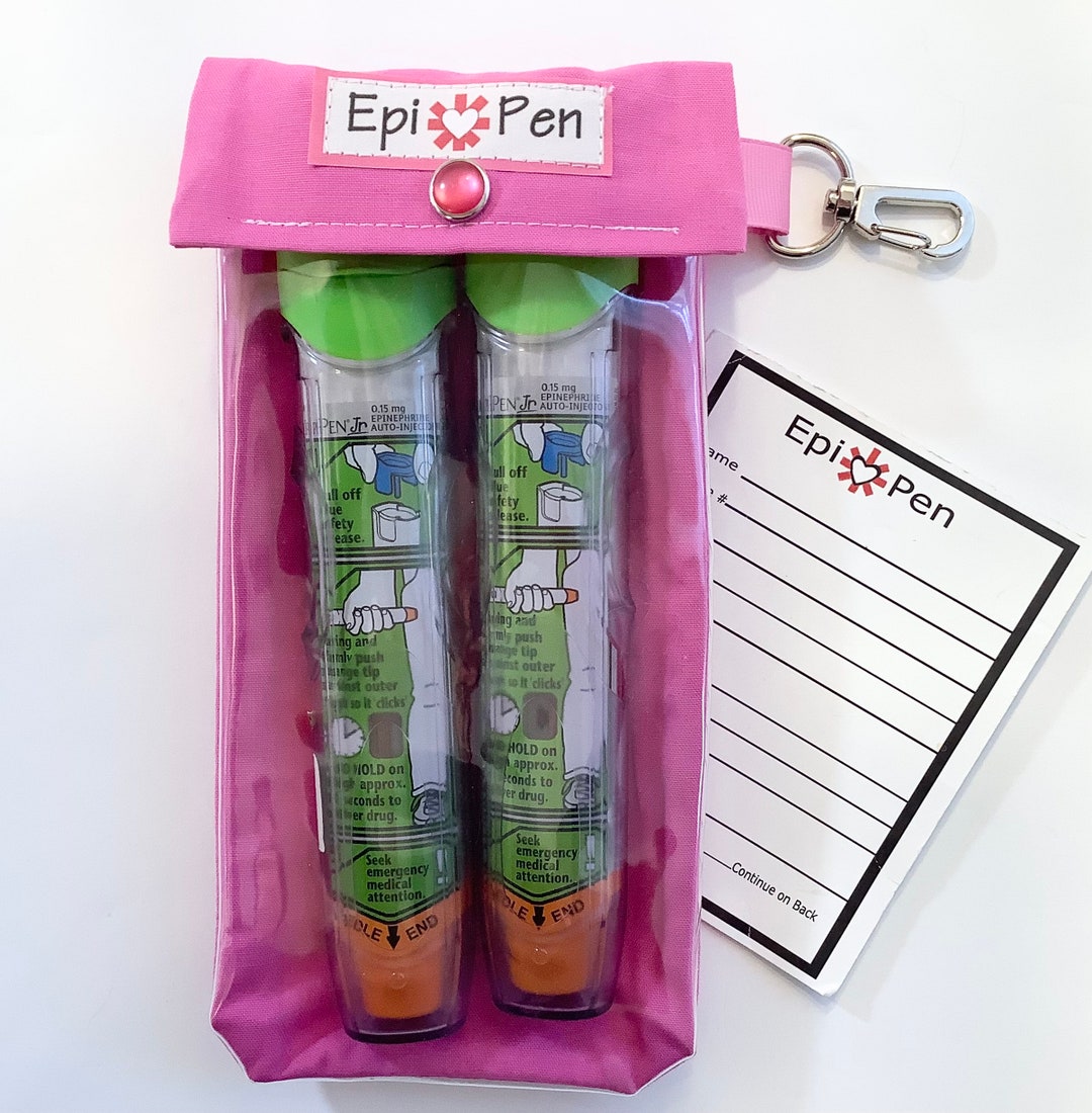 Epipen Clear Front Clip Pouch Holds 2 Injector Pens Diabetes Auviq ...