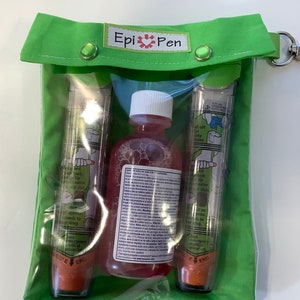 Epipen Clear Front Clip Pouch Holds 2 Injector Pens Diabetes Auviq ...