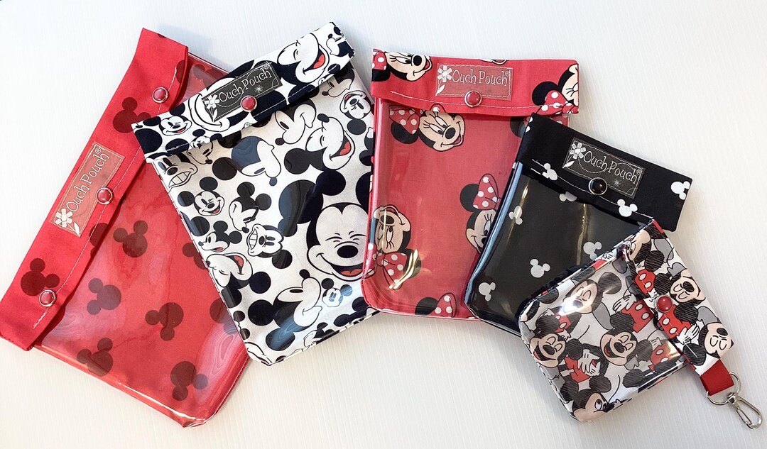 Mickey Minnie Mouse 5 Set Disney Ouch Pouch Clear Front First Aid ...