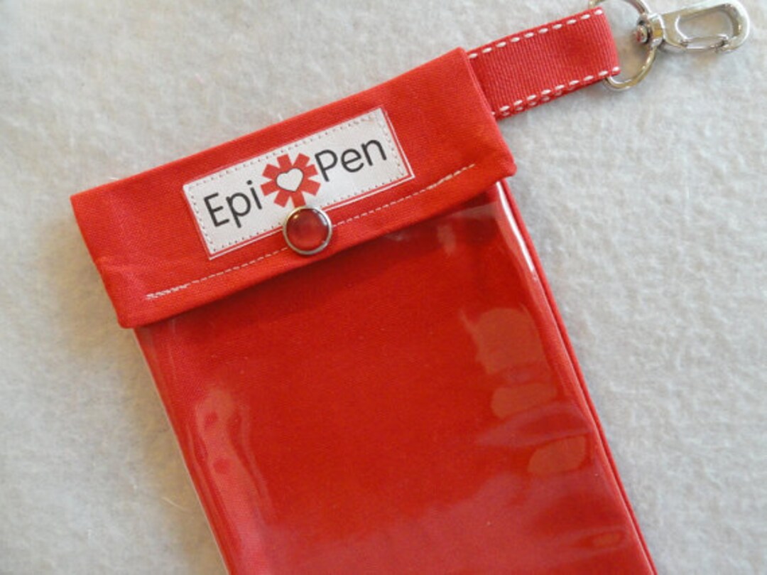 Epipen Carrier With Clear Pocket Clip Holds 2 Injector Pens Diabetes ...