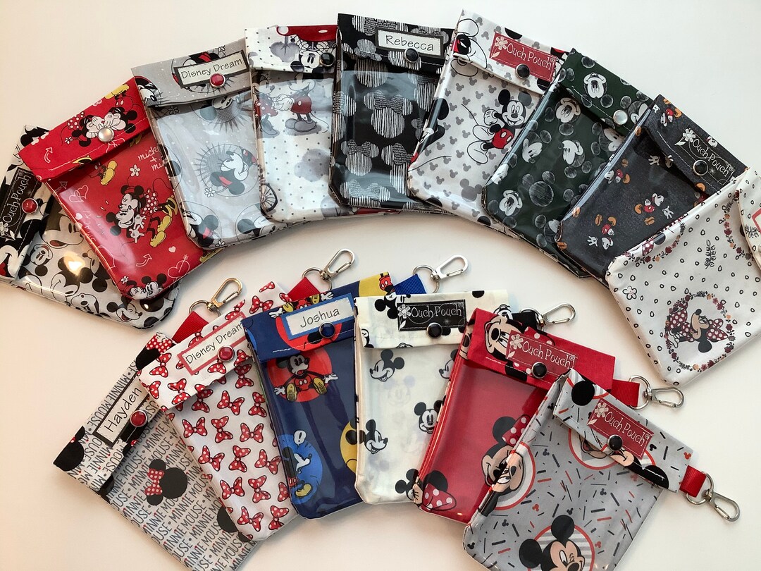 Disney Mickey & Minnie Mouse 10 Pack Snap Ouch Pouches 4x5 Clear Diaper ...