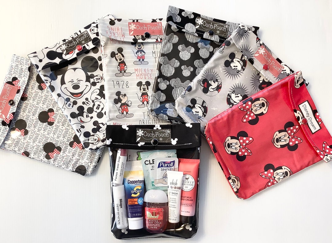 Mickey / Minnie Mouse (1) Ouch Pouch Clear Travel Organizer Bag First ...