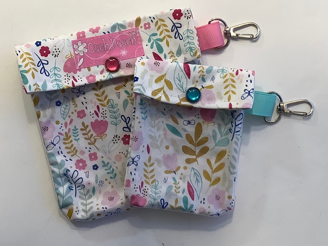 Wildflowers Ouch Pouch Transparent Clip Bags 2 Pack First Aid Cosmetic ...