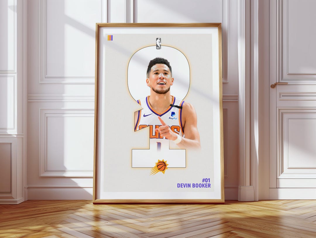 NBA Poster - Devin Booker Art Print | Basketball Wall Decor | Sports ...