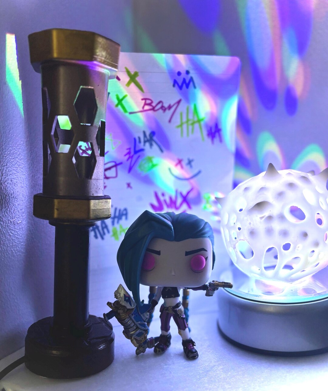 Arcane Inspired Jinx Flare Lamp - USB Connection. Desk Lamp/nightlight ...