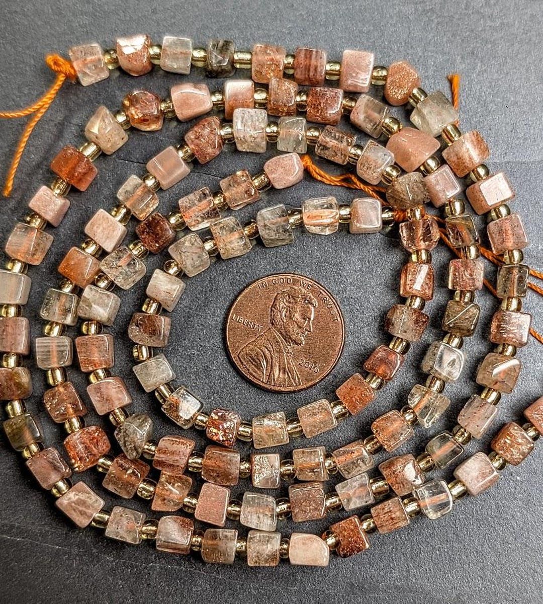 Arusha Sunstone Cube Beads 5-6mm, Irregular Cut - Etsy