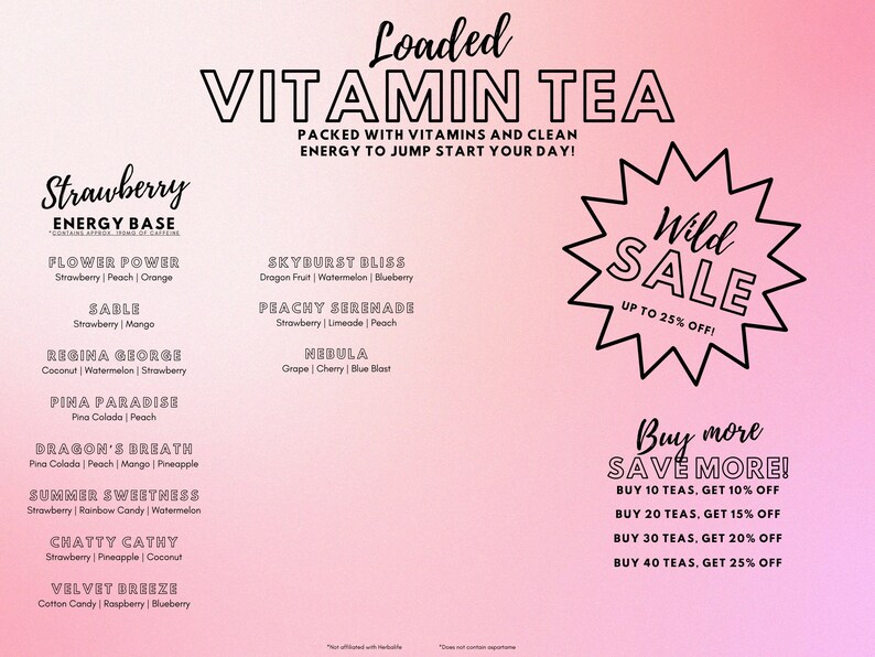 Loaded Tea Kit | Sugar Free Low Calorie Energy Drink Mix | Green Tea ...