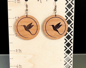 Hummingbird Earrings Svg - Etsy