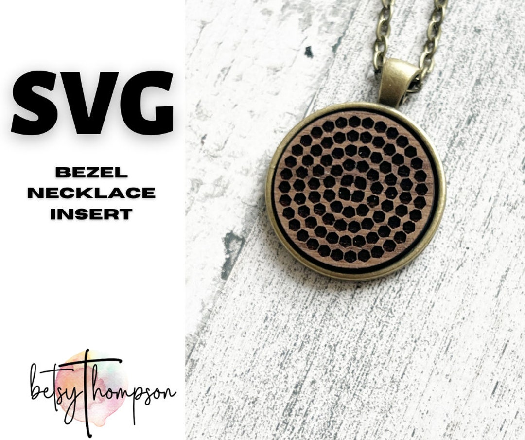 SVG Dotted Circle Necklace Bezel Insert - Etsy