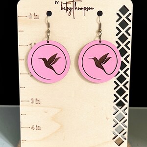 Hummingbird Earrings SVG - Etsy
