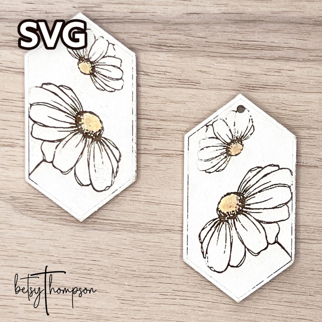 Flower Rectangle Hexagons SVG - Etsy