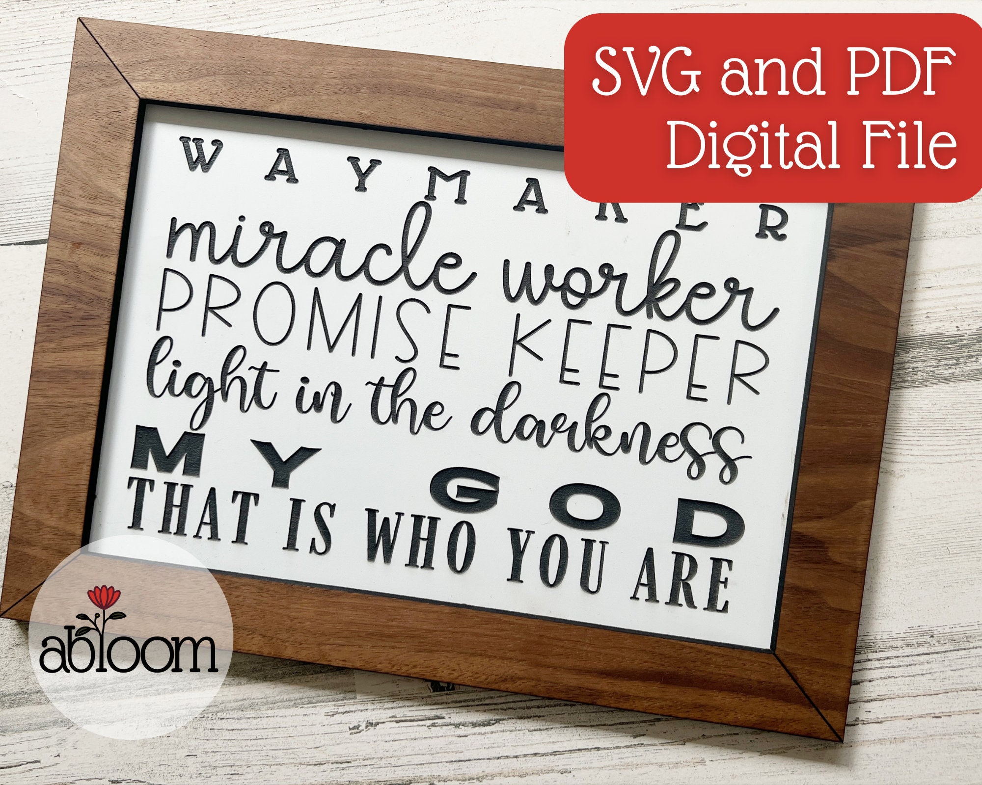 Waymaker Sign SVG - Etsy