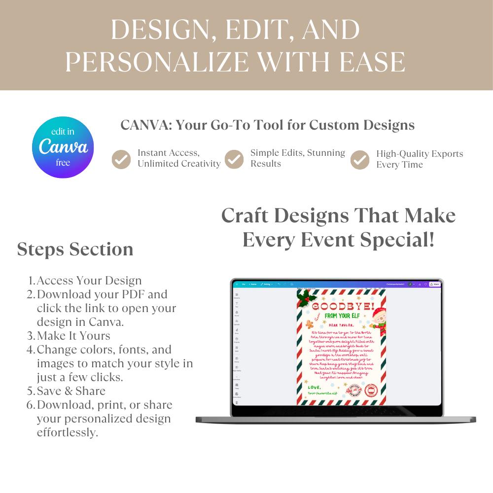 Editable Elf Letter Template – Elf Arrival Letter, Elf Return Letter ...