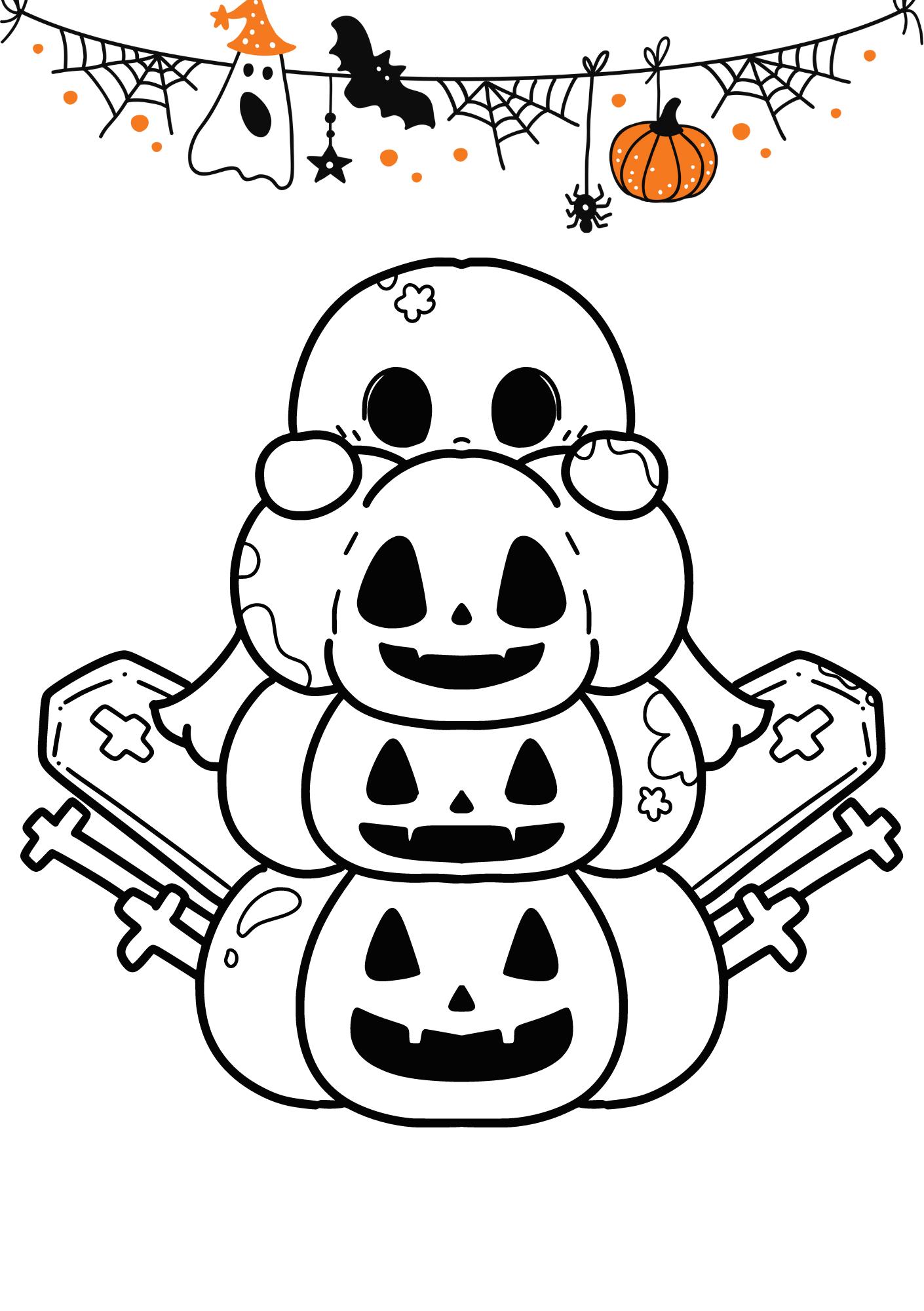 Halloween Colouring Book - Etsy