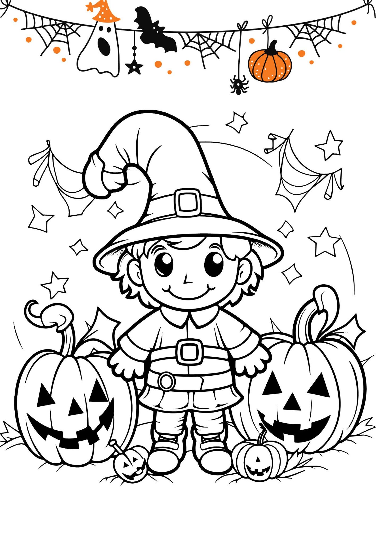 Halloween Colouring Book - Etsy