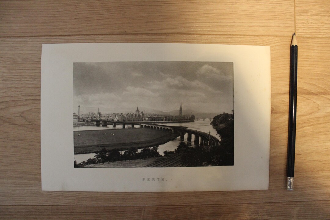 Vintage Print of Perth, Original 1895 Print - Etsy