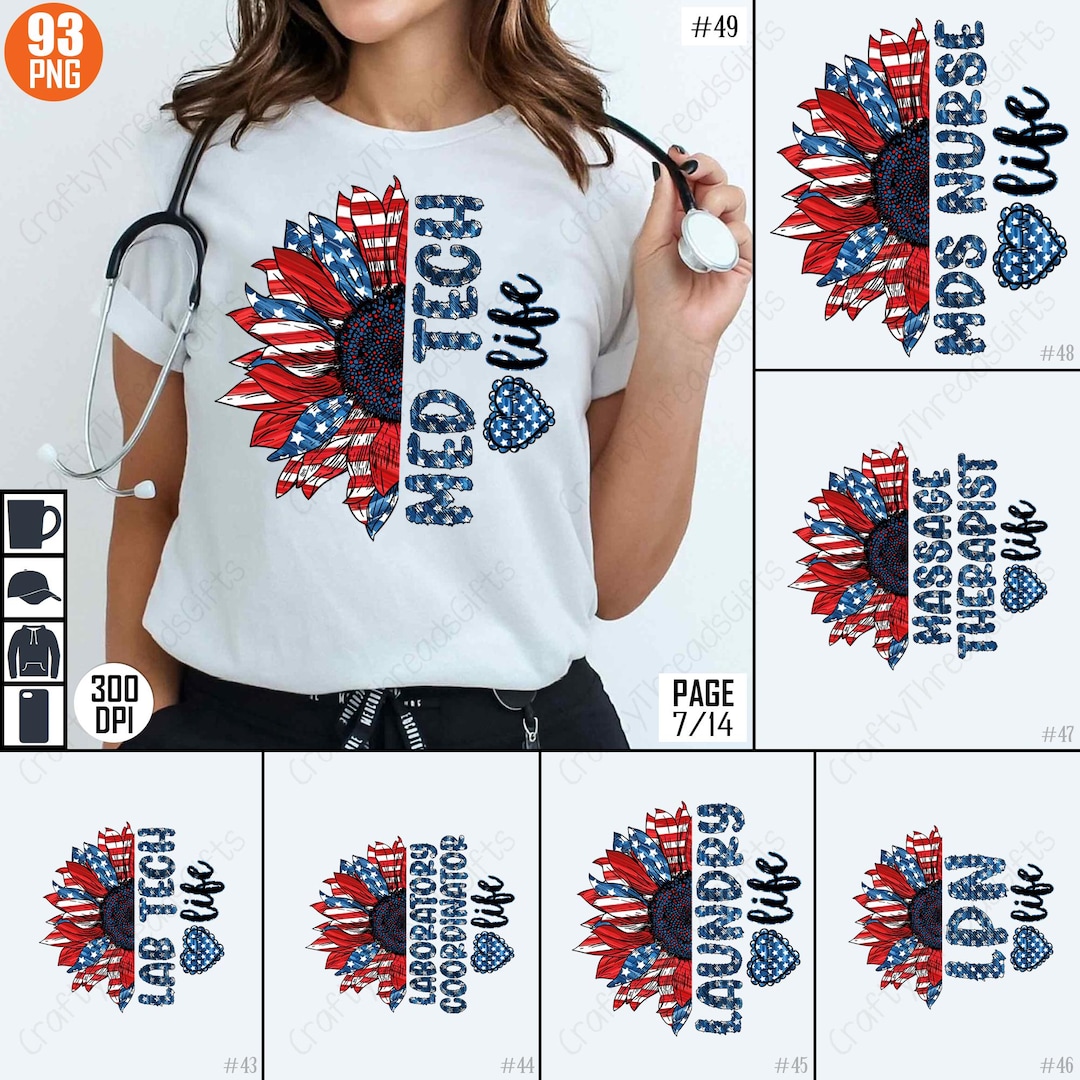 Med Tech Life PNG Bundle, Nurse Life Sublimation, Healthcare Worker ...