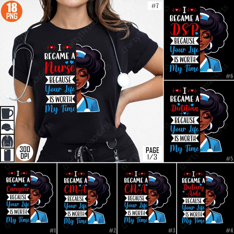 Healthcare Worker PNG Bundle, Nurse Life Clipart, Medical Profession ...
