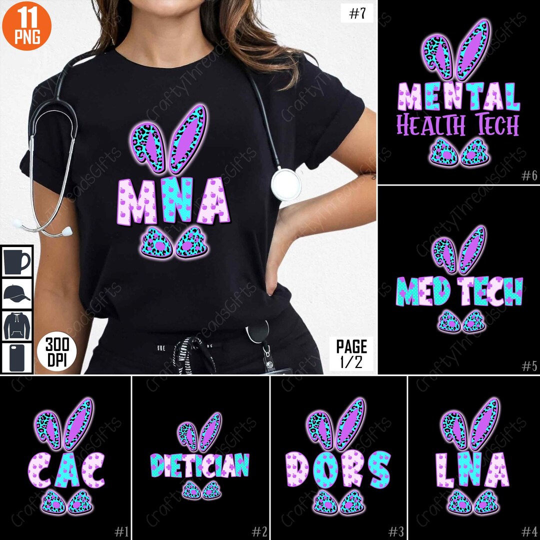 Easter Bunny Ears PNG, Healthcare Worker PNG, Nurse Life PNG, Medical ...