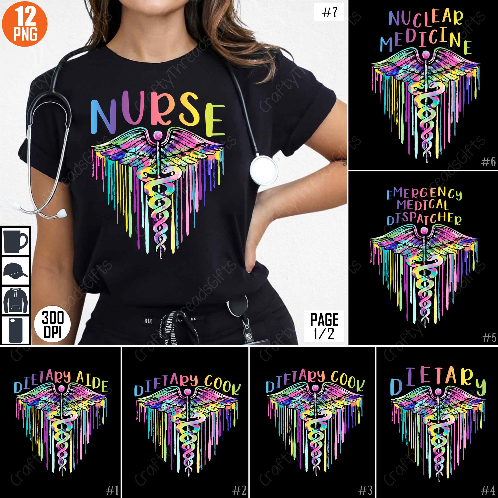 Nurse Sublimation PNG Bundle, Medical Staff Clipart, Healthcare Worker ...