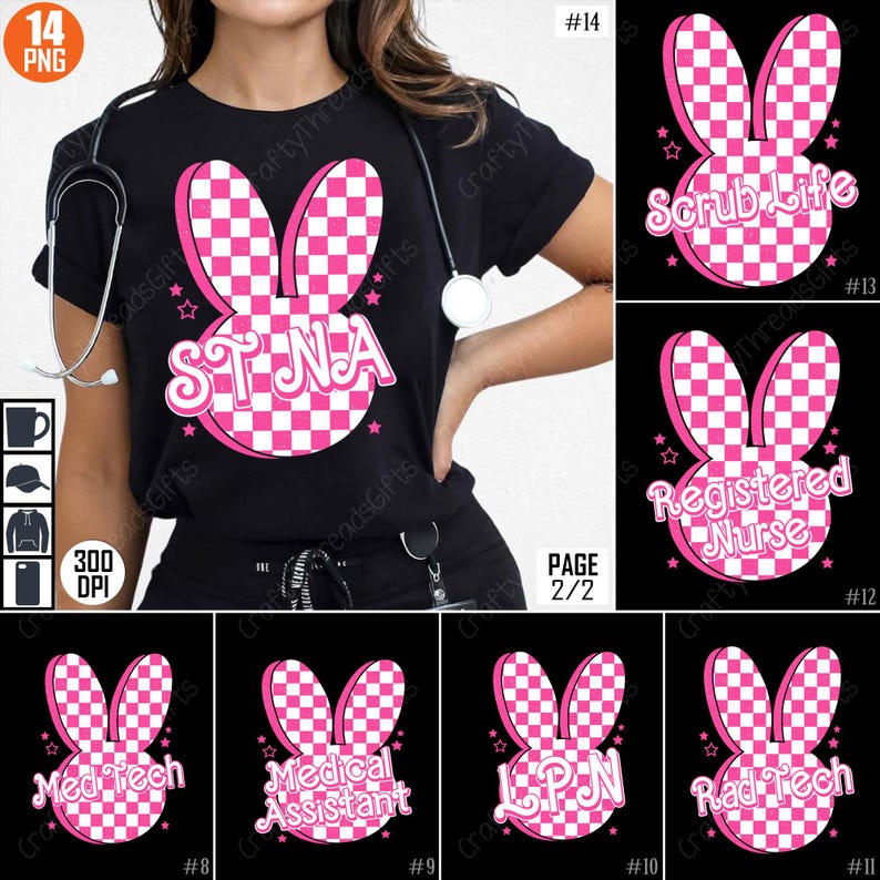 Nurse PNG Bundle Sublimation Design, Healthcare Worker PNG, Caregiver ...