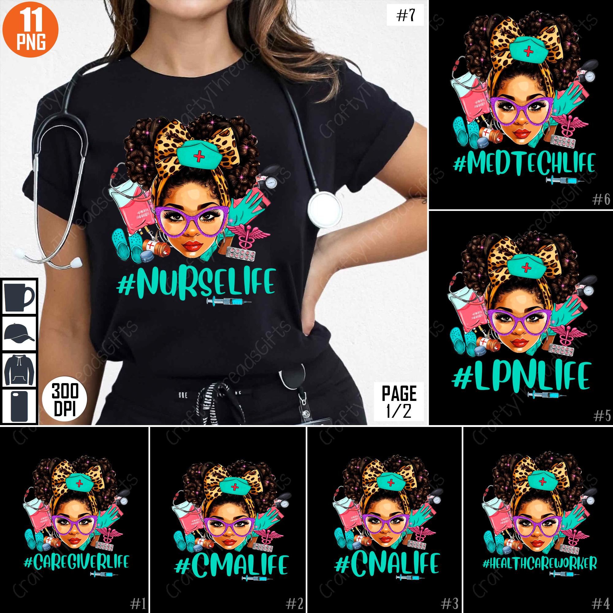 Nurse Life PNG Bundle, Med Tech Life PNG, LPN Life Png, Caregiver Life ...