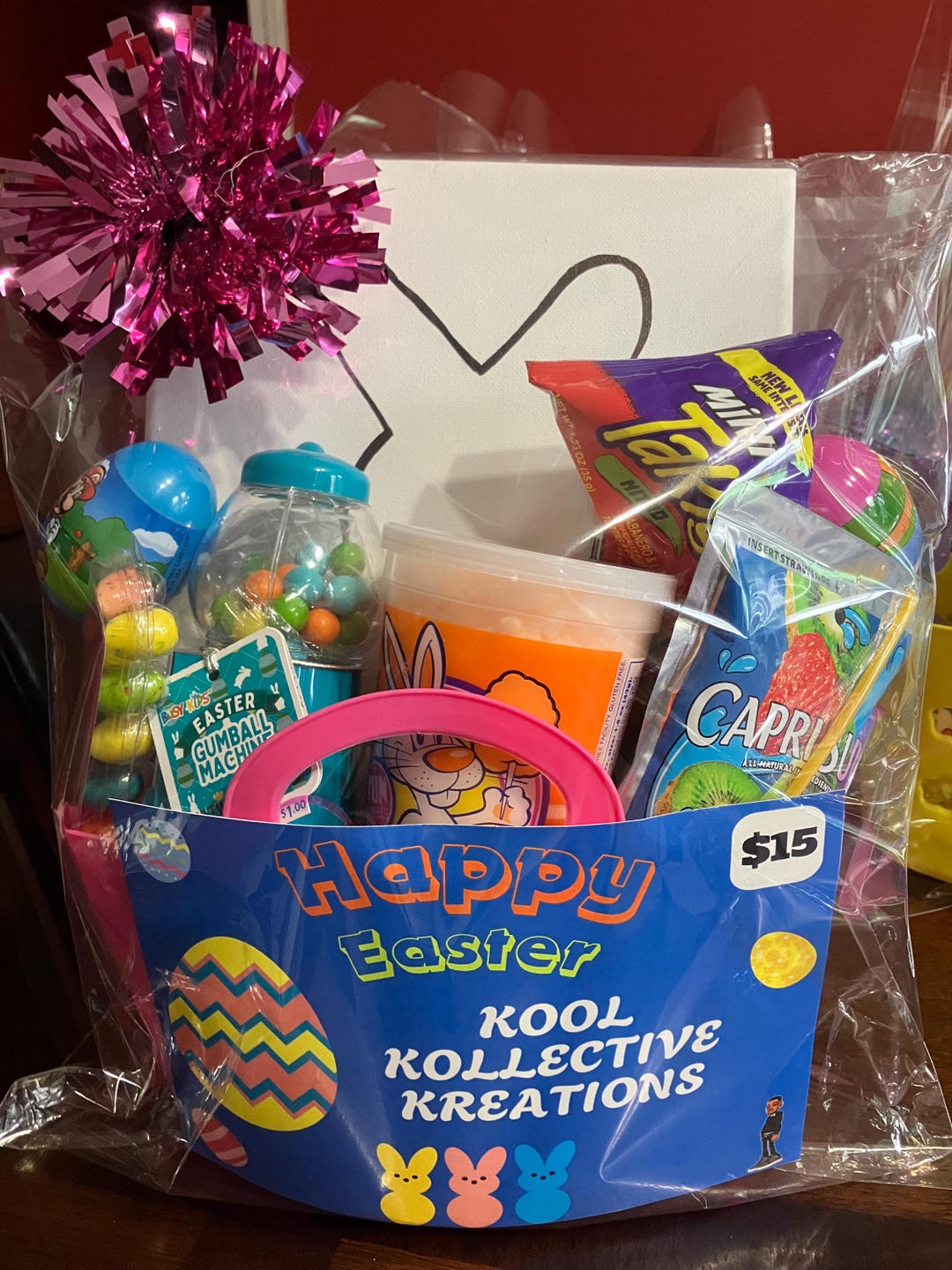 Custom Paint Bucket Gift Set: Canvas, Snacks, Toys - Etsy