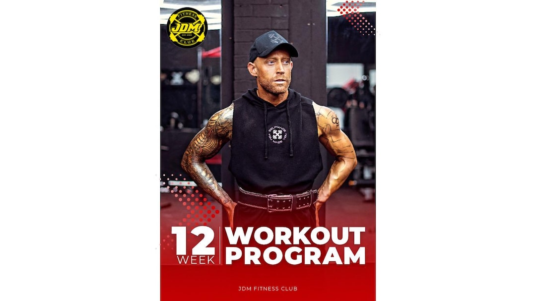 12 Week Gym Training Program Exercise Plan - Etsy