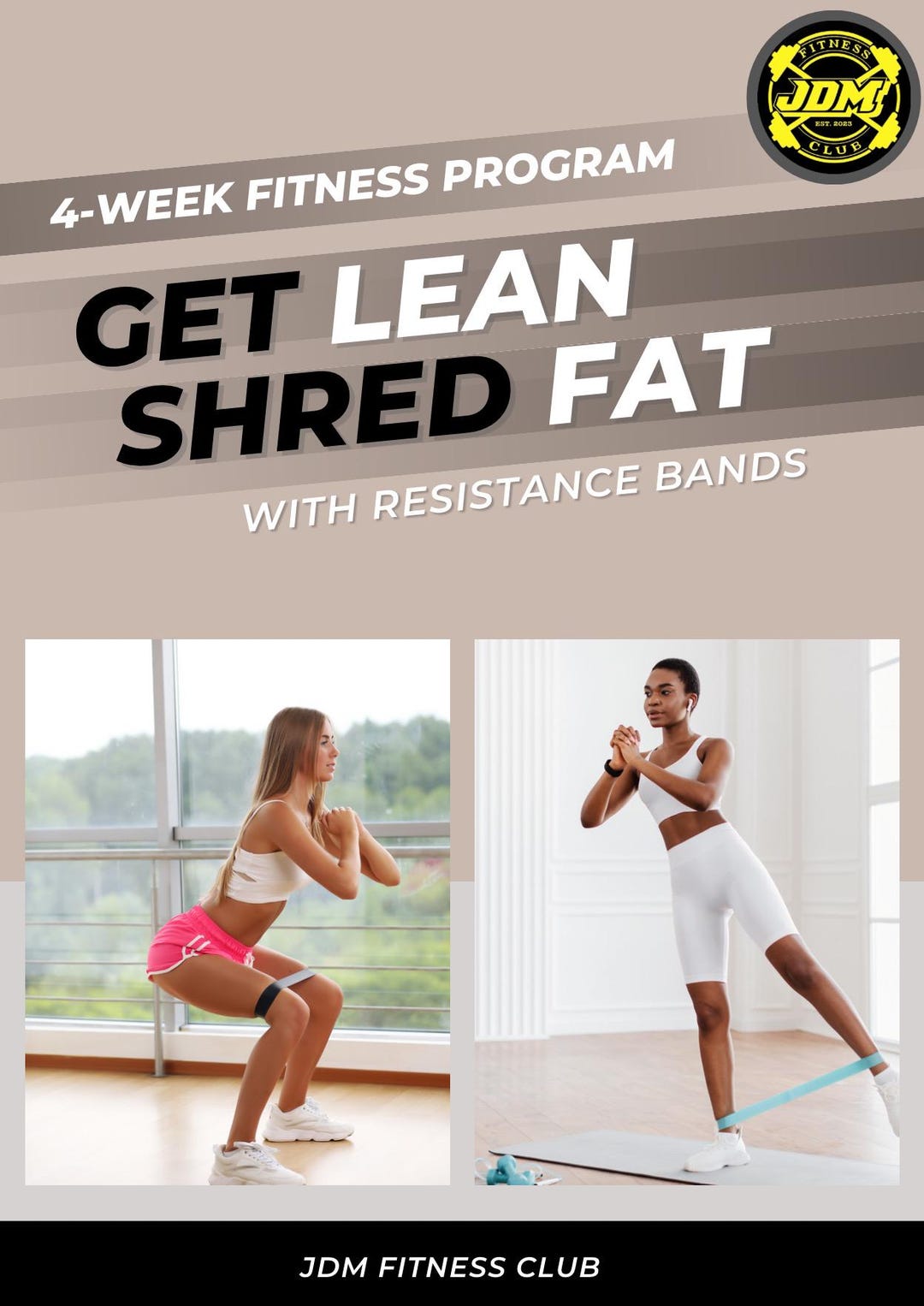 4 Week Resistance Band Workout Gym Training Program Exercise Plan - Etsy