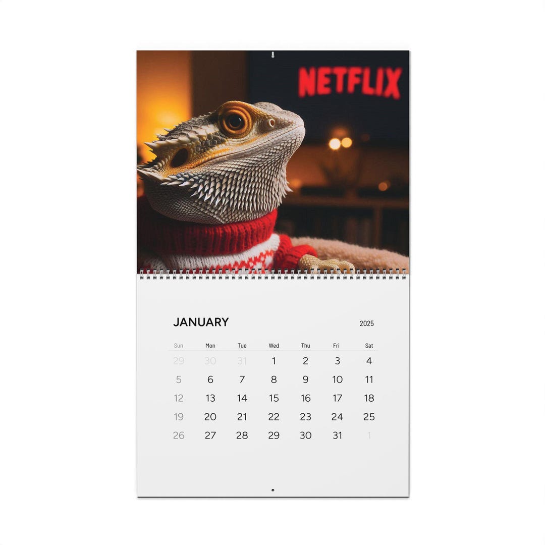 Bearded Dragons Wall Calendar 2025 12-month Cute Reptile Calendar - Etsy