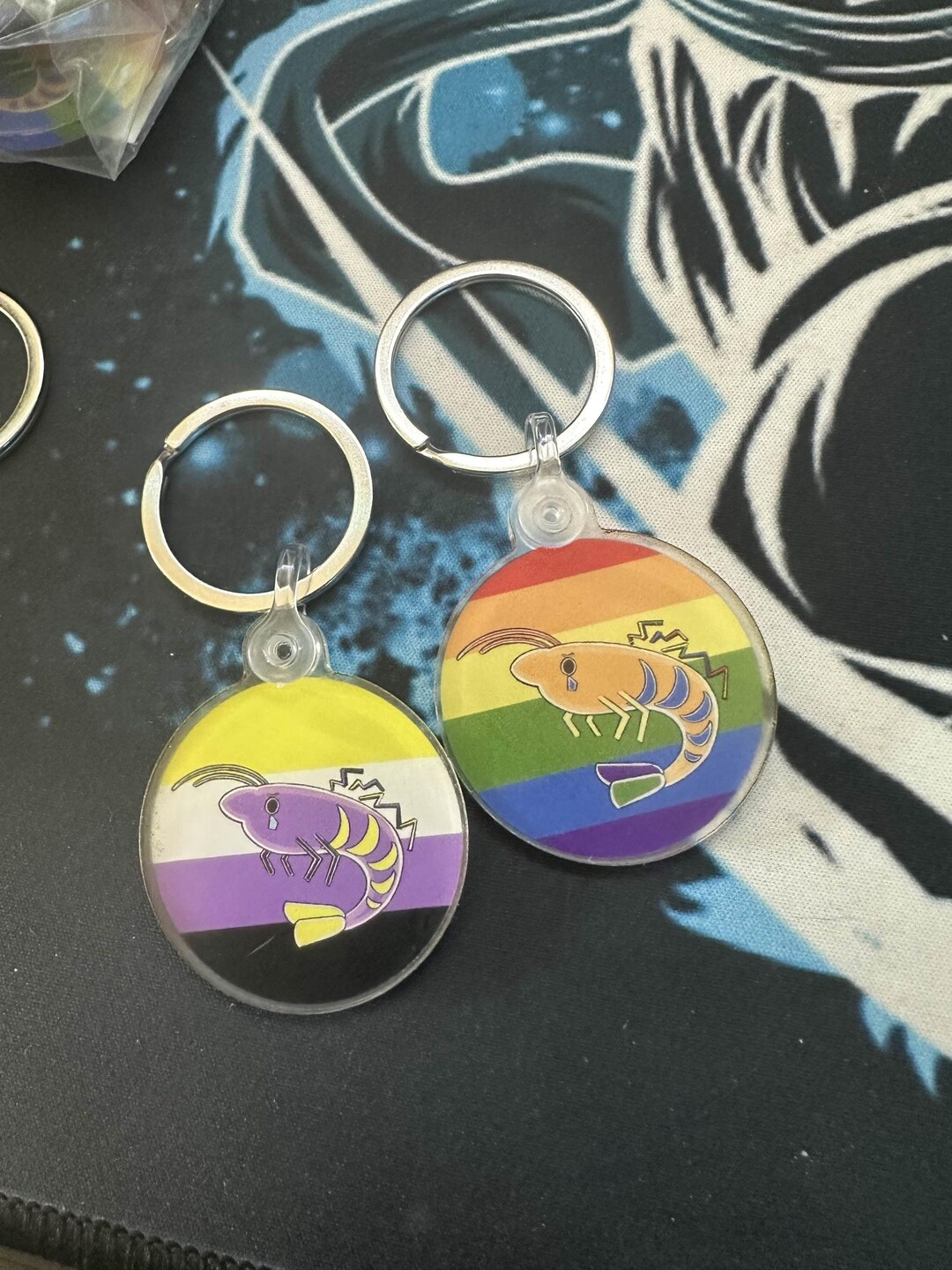 Pride Shrimp Keychains - Etsy