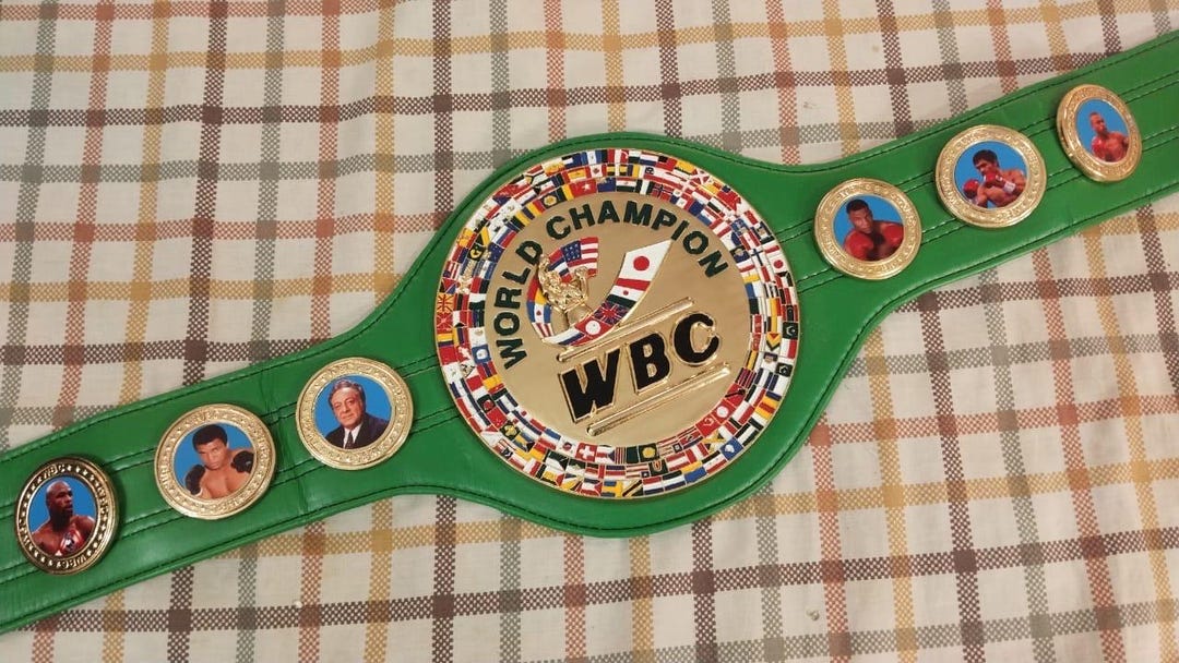 WBC WORLD HEAVYWEIGHT Boxing Championship Title Belt Full Size 3D ...