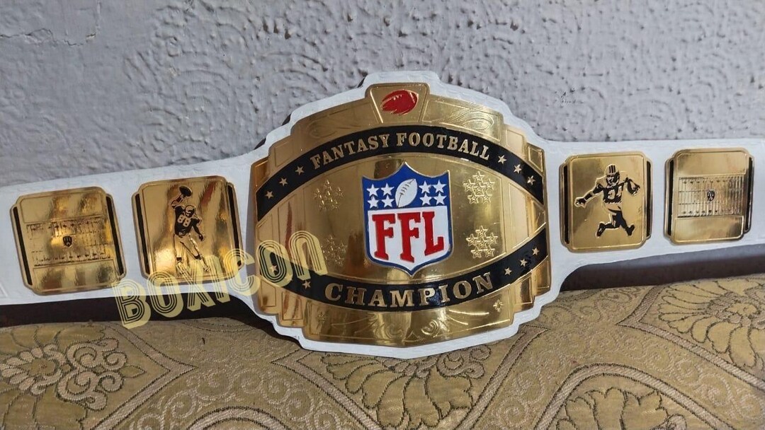 Fantasy Football Ffl Custom Made Championship Belt Adult Size Real ...