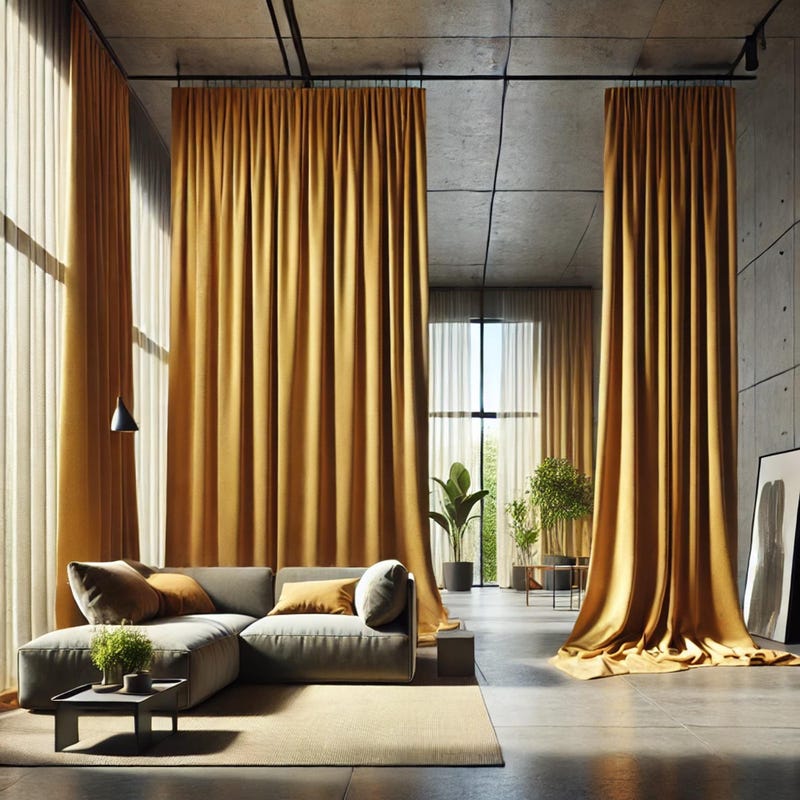 Extra Long Curtains - Etsy