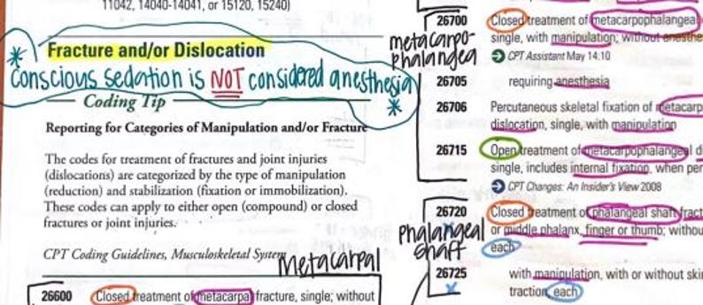 CPT Surgery / MUSCULOSKELETAL System Book Notes (2025 - UPDATED) - Etsy