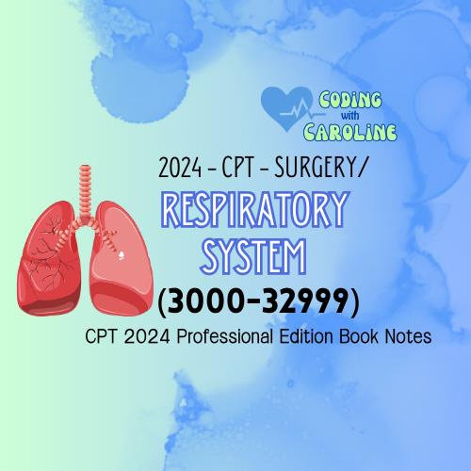 2024-2025 CPT Surgery / RESPIRATORY System Book Notes - Etsy