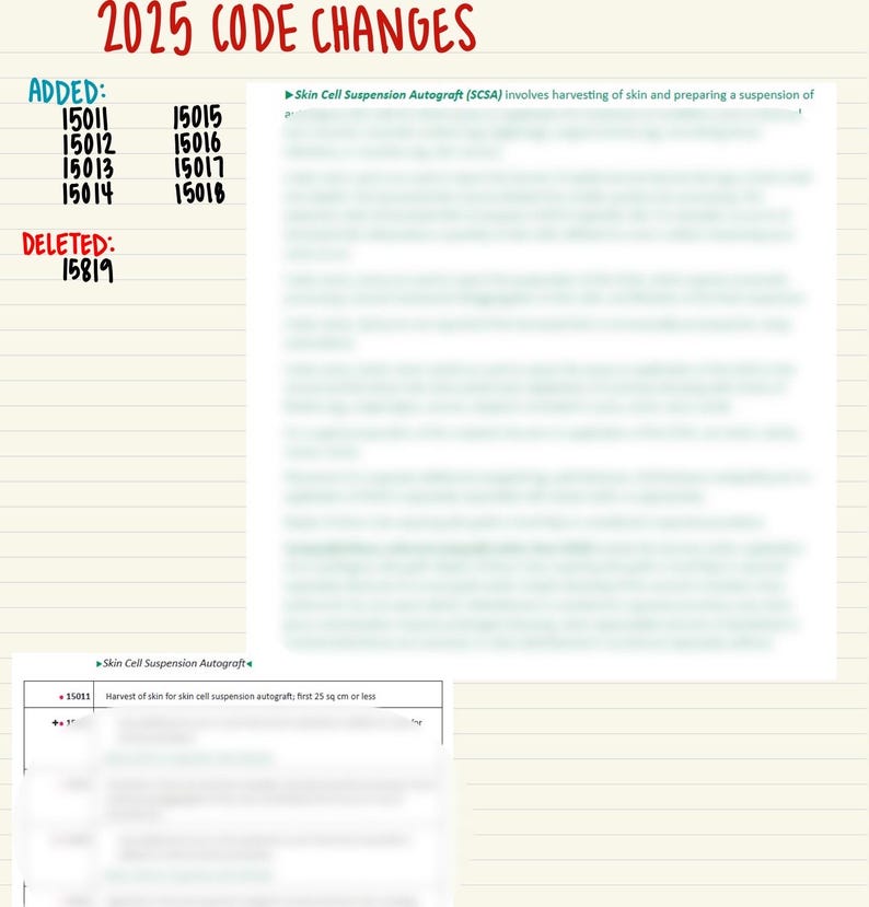 CPT Surgery / INTEGUMENTARY System Book Notes (2025 - UPDATED) - Etsy