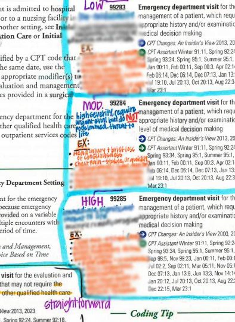 CPT Surgery / EVAL + MANAGEMENT Book Notes (2025 - Updated) - Etsy