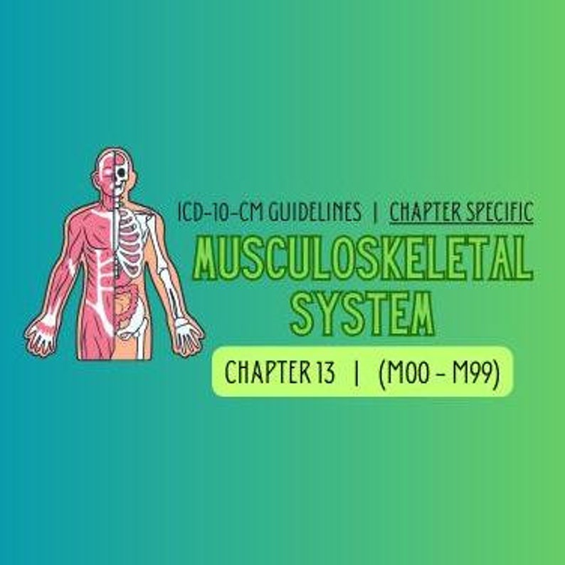 Ch 13 | ICD Guidelines: MUSCULOSKELETAL SYSTEM (M00 - M99) - Etsy