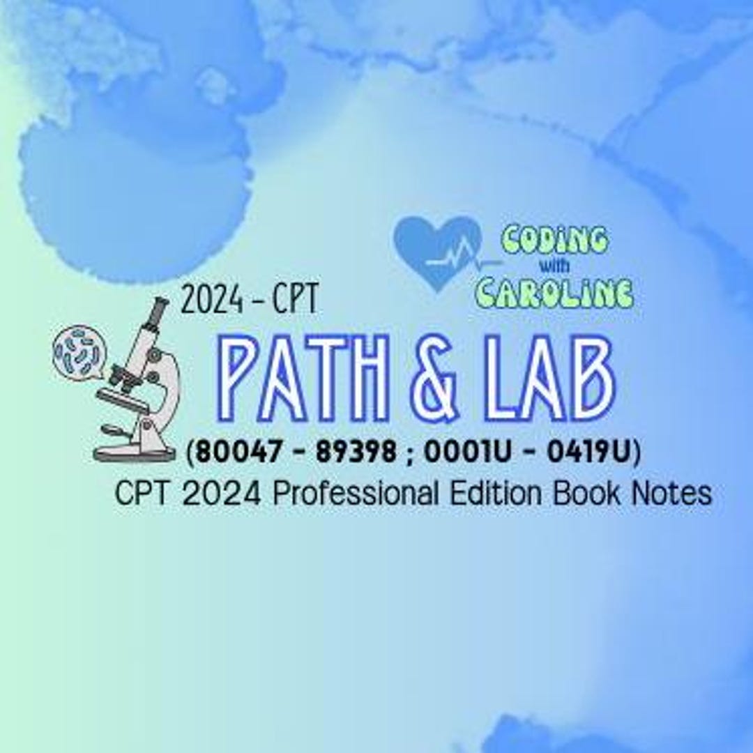 2024-2025 CPT - PATH & LAB Book Notes - Etsy