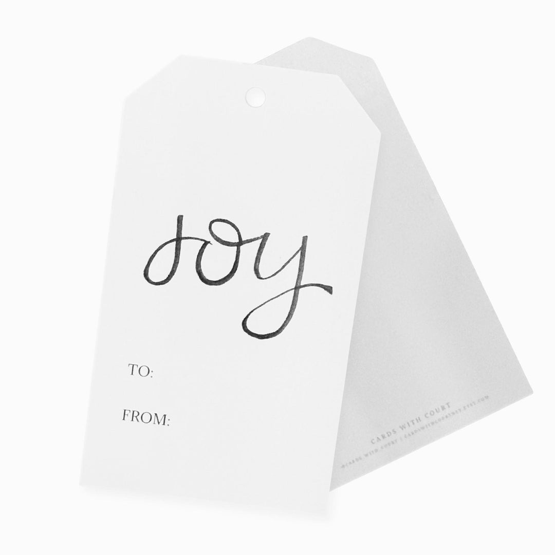 Hand-lettered Christmas Gift Tag Pack, Modern Holiday Wrapping - Etsy