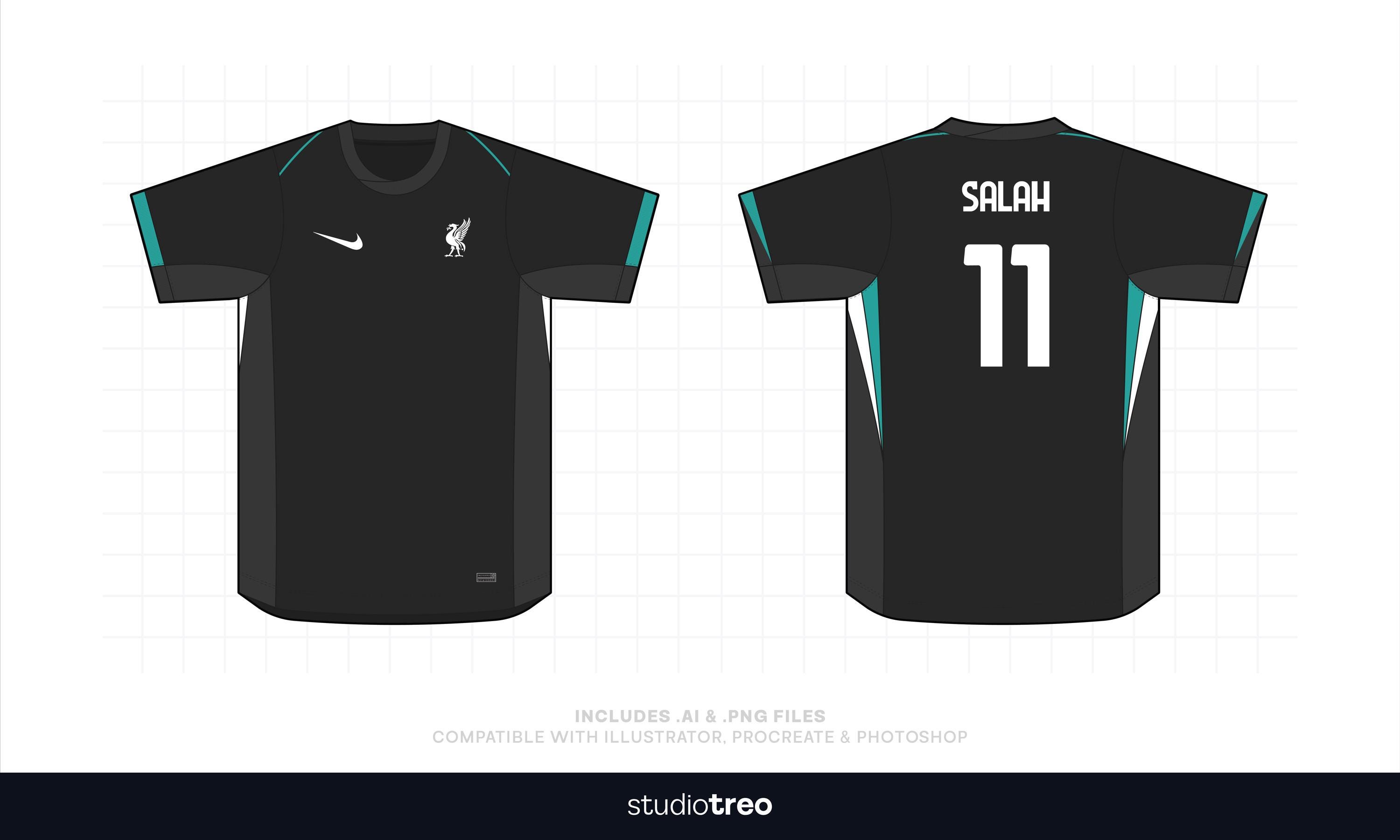 Editable Football Jersey Vector Mockup | Customizable Jersey Design ...