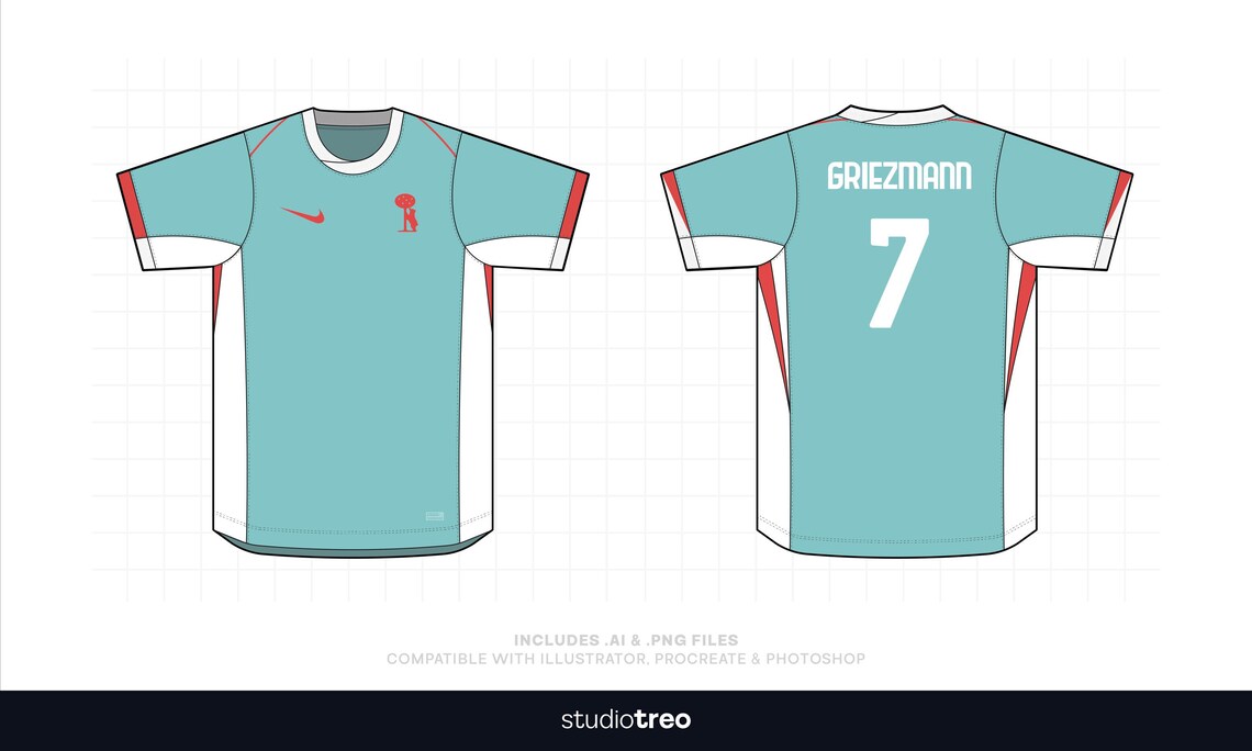 Editable Football Jersey Vector Mockup | Customizable Jersey Design ...
