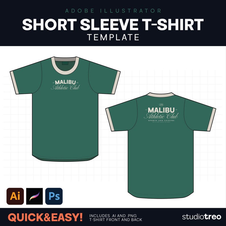 Editable T-shirt Vector Mockup | Customizable Shirt Design | Printable ...