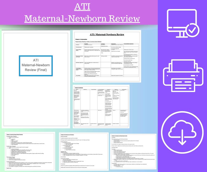 The Complete ATI Maternal Newborn Nursing Study Guide: Essential ...