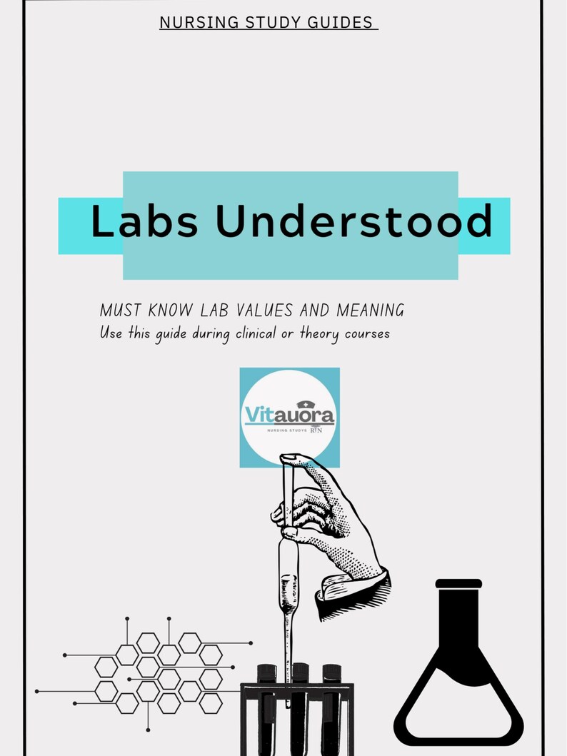 Labs Understood Cheat Sheet |labs Study Guide| Nclex,nursing Lab Values ...