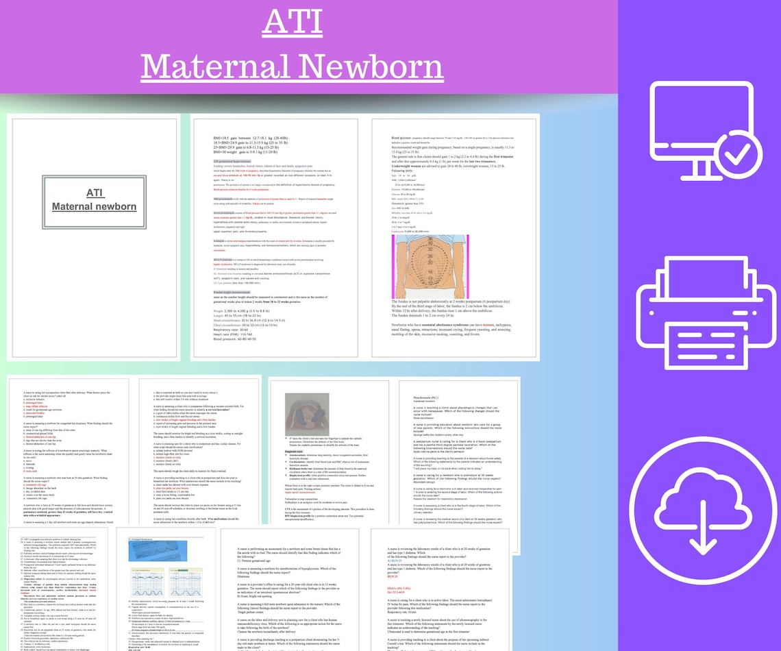 The Complete ATI Maternal Newborn Nursing Study Guide: Essential ...
