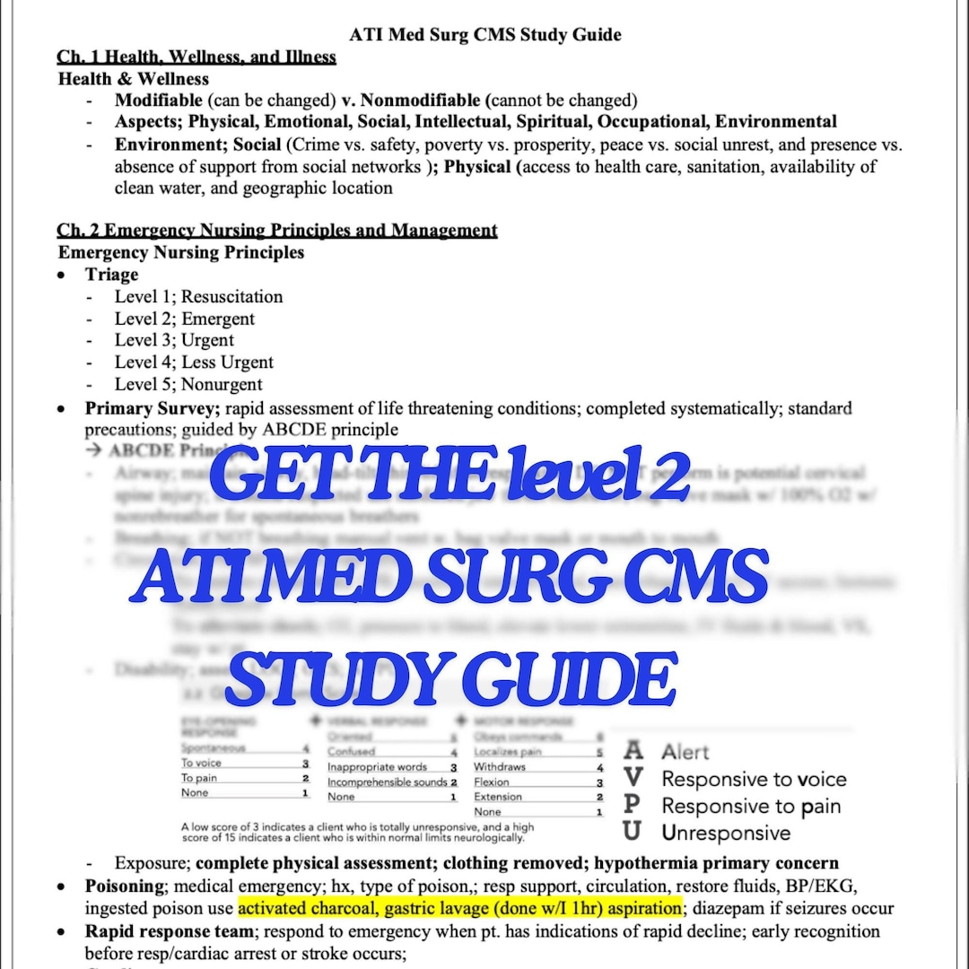 The Ultimate ATI MED Surg ,master Med-surg Excellence: Ati Med-surg ...