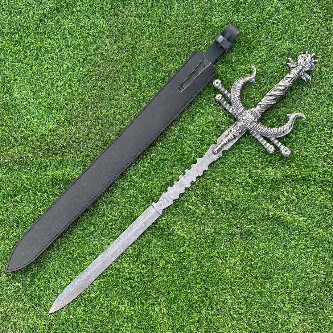 Custom Hand Forged DAMASCUS Steel Viking Sword, Viking Master Sword ...